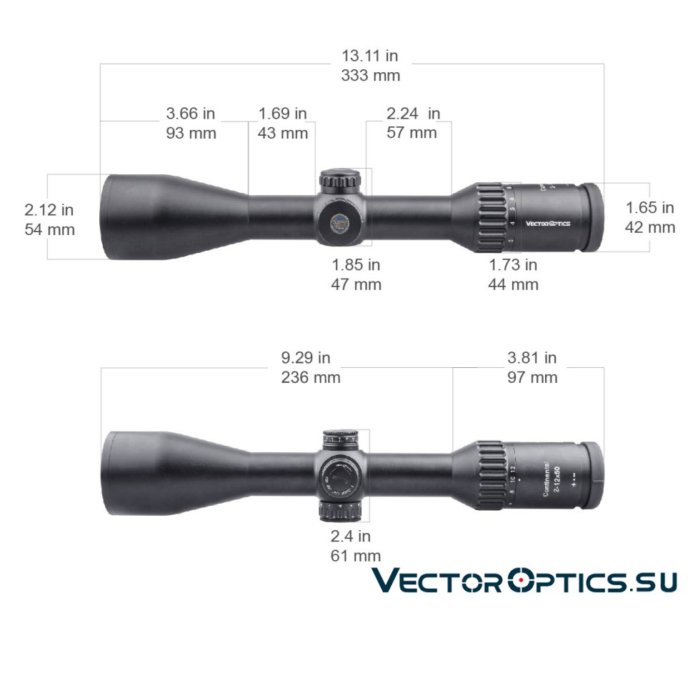 Оптический прицел Vector Optics Continental Hunting X6 2-12x50 SFP ...
